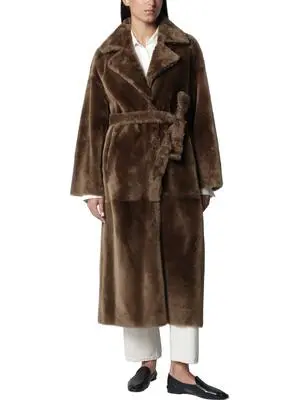 ARMA Reversible Leather Coat - Beige