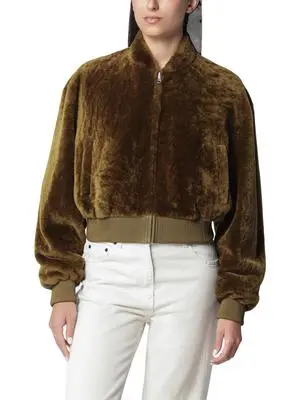 ARMA Reversible Bomber Jacket With Leather Trims - Green