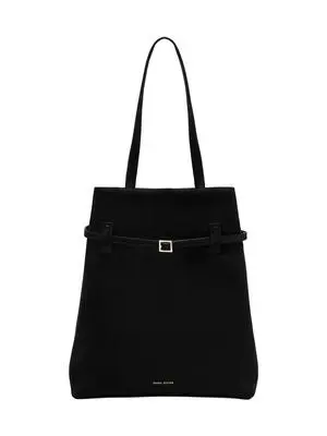 Manu Atelier Suede Tote Bag - Black
