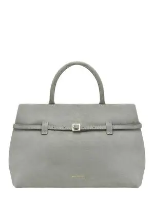 Manu Atelier Le Cambon 35 Bag In Suede - Green