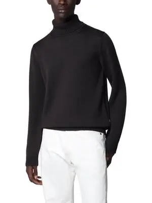 ROBERTO COLLINA Roberto Collina Merino Wool Turtleneck Sweater Brown