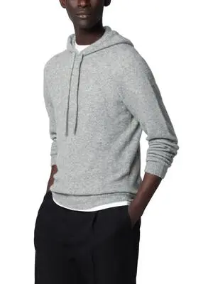 ROBERTO COLLINA Cashmere Hoodie-style Sweater - Grey