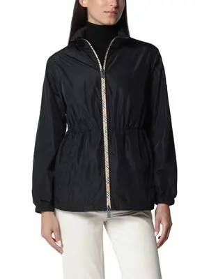 Burberry Lightweight Technical Nylon Zip-up Jacket - Black