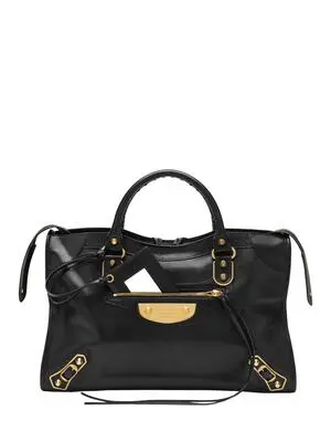 Balenciaga Le City Uptown Medium Bag In Goatskin - Black
