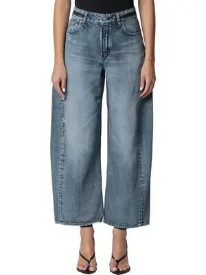 Alaïa Rodeo Trousers In Vintage Denim - Blue