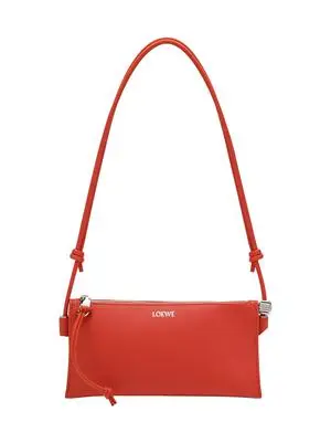 Loewe Loewe Joya Pouch In Calfskin Nappa Leather Orange