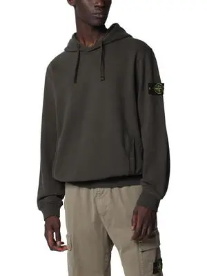 Stone Island Cotton Crewneck Sweatshirt With Compass Logo - Grey