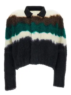 Sacai Chusen-dyed Knit Cardigan - Multicolor