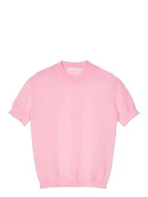 Cecilie Bahnsen Short Sleeve Knit Top - Rose