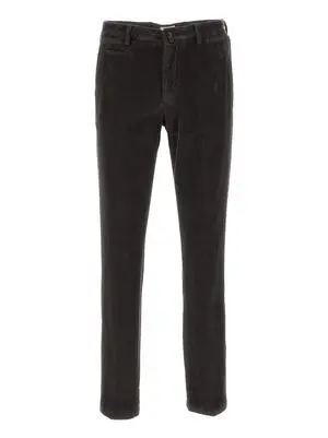 BRIGLIA 1949 Ribbed Corduroy Trousers - Marrone