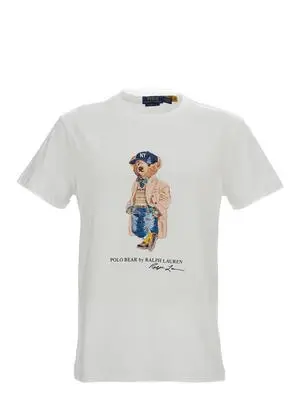 Polo Ralph Lauren Maglietta Polo Bear - Bianco