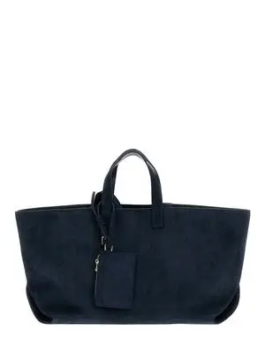 A.p.c. Le Drummer Suede Leather Bag - Blue
