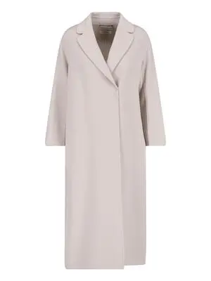 Max Mara Esturia" Virgin Wool Coat - Cream