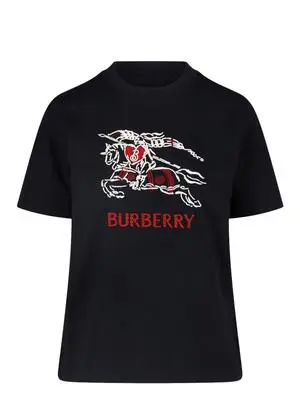 Burberry Heart Knight" Cotton T-shirt - Black