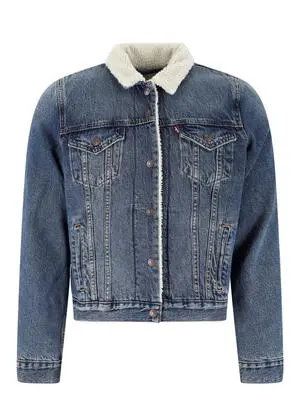 LEVI'S STRAUSS Sherpa Trucker Type Iii Denim Jacket - Blue