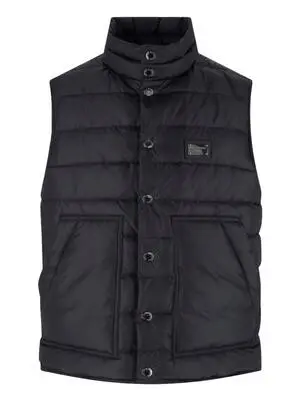 Dolce & Gabbana Padded Logo Gilet - Black