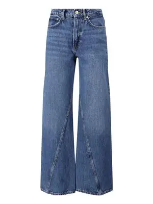 ANINE BING Brie Wide Leg Jeans - Blue