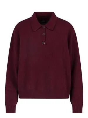 ANINE BING Cashmere Polo - Red