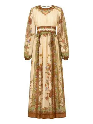 ZIMMERMANN Zimmermann "Indra" Maxi Dress With Floral Print