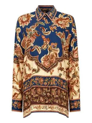 Zimmermann Aster" Printed Silk Shirt - Multicolour