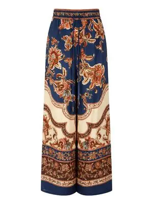 Zimmermann Aster" Wide Leg Printed Trousers - Multicolour