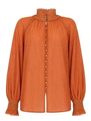 Zimmermann Aster Blouse - Orange