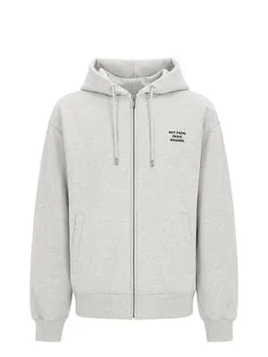 Drole De Monsieur Felpa Con Zip E Cappuccio - Grey