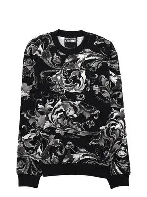 Versace Graphic Print Sweatshirt - Black