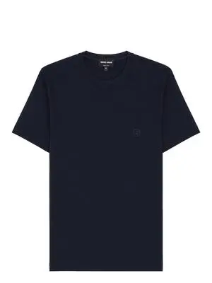 GIORGIO ARMANI T-shirt Girocollo In Jersey Di Viscosa