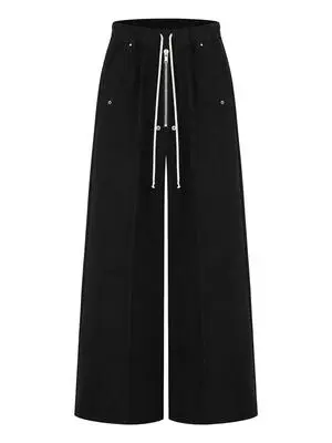 Rick Owens Wide Leg Trousers - Black