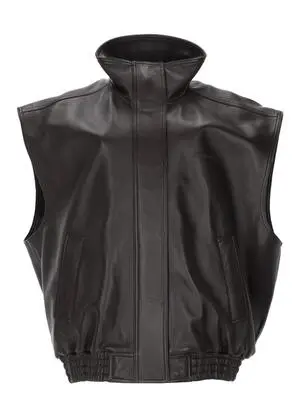 Balenciaga Soft Leather Blouson - Brown