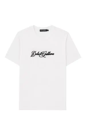Dolce & Gabbana T-shirt In Cotone - White