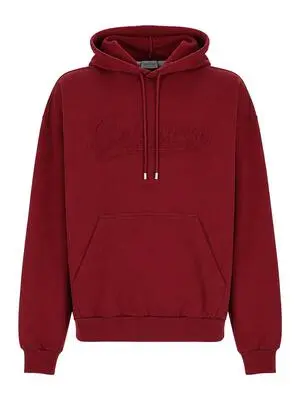 Balenciaga Logo Hoodie - Red