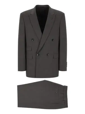 Giorgio Armani Double-breasted Wool Suit - Grey