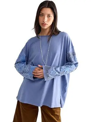 TRICIA FIX Tricia Fix Applique Long Sleeve Top