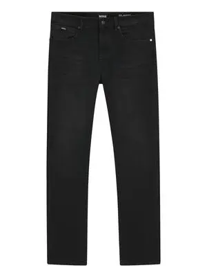 BOSS Delaware Slim-fit Stretch Denim Jeans - Dark Grey