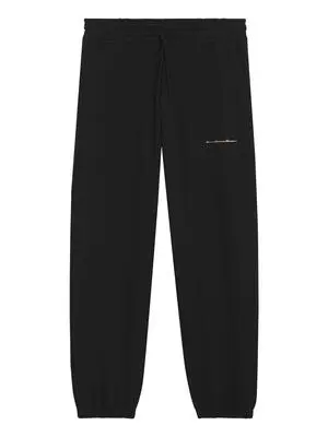 Hugo Relaxed-fit Cotton Jogger Pants With Streetwear Logo - Black