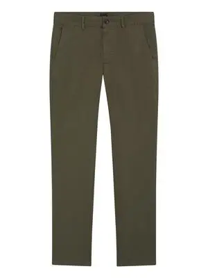 BOSS Slim-fit Overdyed Stretch Satin Pants - Green