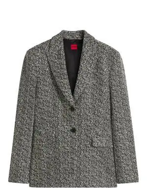 Hugo Regular-fit Herringbone Blazer - Patterned
