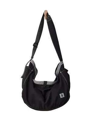 Free People Cotton Shoulder Bag With Reflective Trim - Black