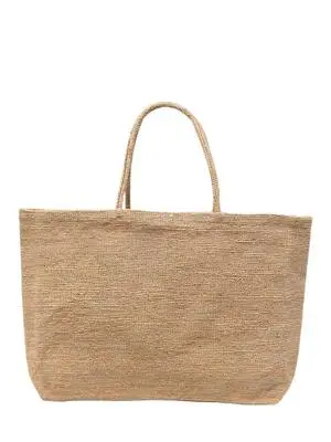 SOPHIE DIGARD Raffia Tote Bag - Beige