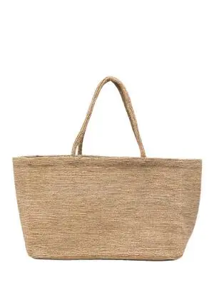 SOPHIE DIGARD Raffia Tote Bag - Beige