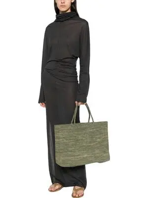 SOPHIE DIGARD Rafia Tote Bag - White