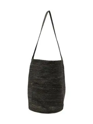 SOPHIE DIGARD Raffia Bucket Bag - Brown