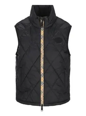 Burberry Quilted Down Vest - Black