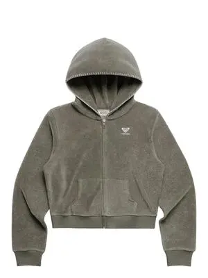 ROXY X MADHAPPY Terry Shrunken Full Zip Jacket - Clay