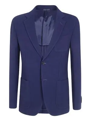 Giorgio Armani Jacket Single Breasted "night Sky - Blue
