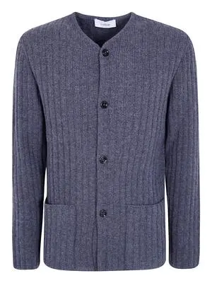 LARDINI Lardini "Le Origini" Virgin Wool & Cashmere Crew Neck Sweater