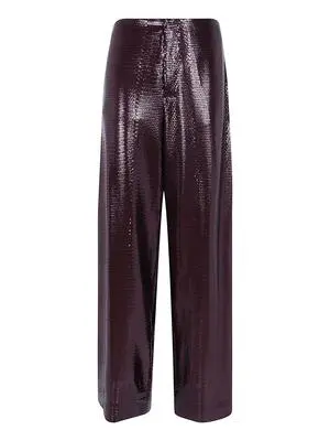 Alberta Ferretti Sequined Trousers - Brown