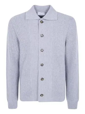LARDINI Wool Cashmere Cardigan - Gray
